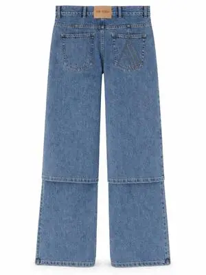 Attico Layered Long Jeans