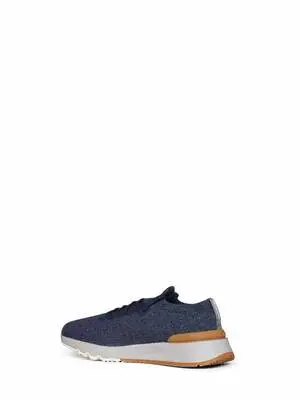 Brunello Cucinelli Denim Wool Knit Runners