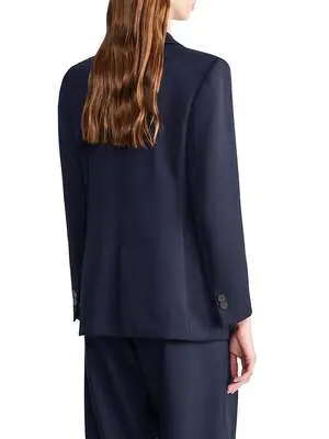 Giorgio Armani Double-breasted Wool Blazer With Peak Lapel