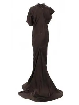 Rick Owens Long Seb Gown Dress - Brown