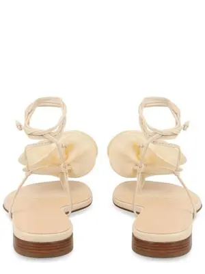 Magda Butrym Sandal With Silk Flower