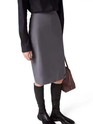 Miu Miu Stretch Poplin Skirt
