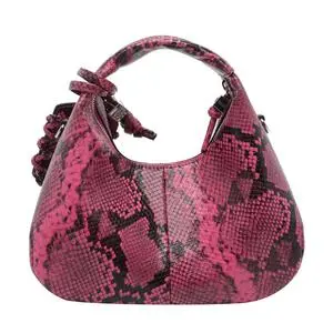 GANNI Hobo Mini Snake - Pink