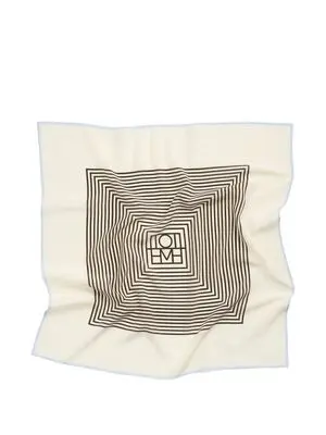 TOTEME Monogram Silk Foulard - Multicolor