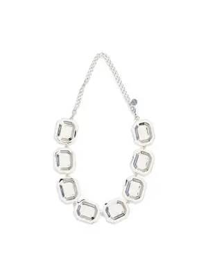 SELF-PORTRAIT Crystal Necklace - Silver