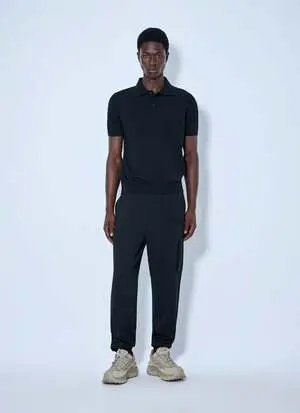 Moncler Piqué Polo Shirt - Black