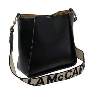 Stella McCartney Logo Square Crossbody Bag - Black