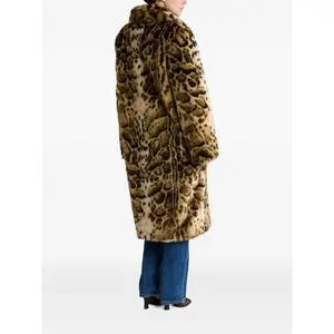 Etro Neutrals Coats Faux Fur Coats