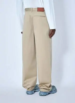 Acne Studios Cotton Satin Tailored Trousers