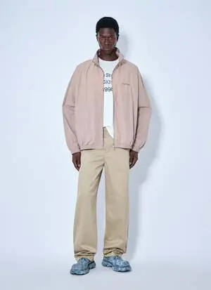 Acne Studios Cotton Satin Trousers - Cream