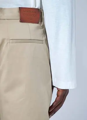 Acne Studios Cotton Satin Trousers - Cream