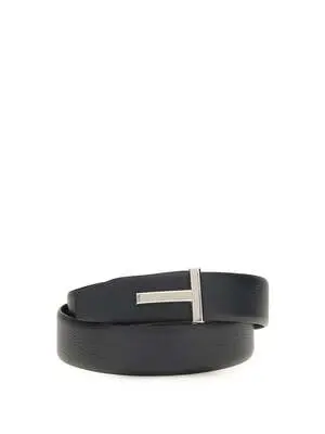 TOM FORD Reversible Leather Belt - Black