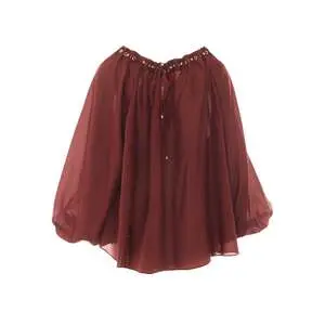 Zimmermann Aster Curled Blouse With Beads
