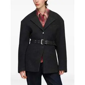 GANNI Grey Jackets Oversized Jackets