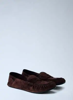 Acne Studios Suede Saddle Loafers