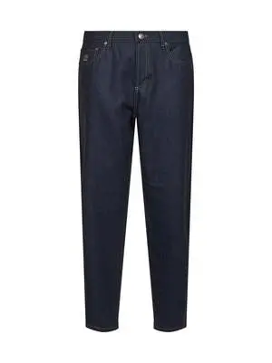 Brunello Cucinelli Blue Virgin Wool Flannel Five-pocket Trousers - Multicolor