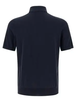 Brunello Cucinelli Logo Embroidery Polo Shirt