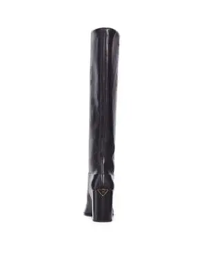 Prada Calf Leather Boots - Black