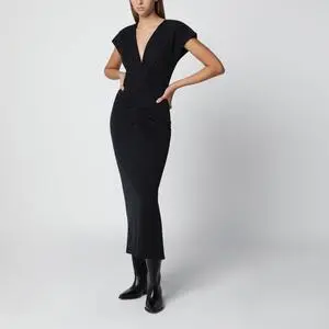 Isabel Marant Étoile Nadra Wrap Dress In Jersey - Black