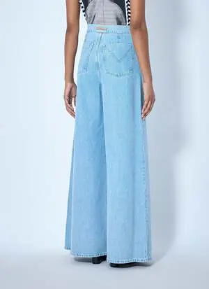 Max Mara Wide-leg Denim Trousers