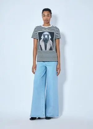 Max Mara Wide-leg Denim Trousers - Blue