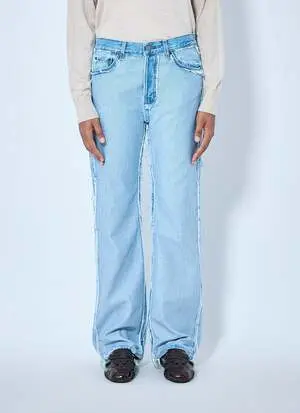 Acne Studios Frayed Denim Jeans