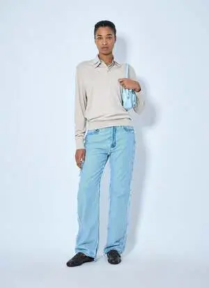 Acne Studios Frayed Denim Jeans