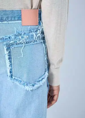 Acne Studios Frayed Denim Jeans