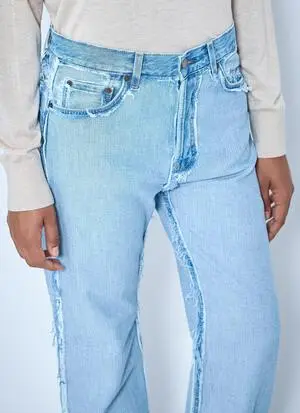 Acne Studios Frayed Denim Jeans - Blue