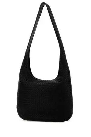 Bottega Veneta Nappa Leather Crossbody Bag - Black