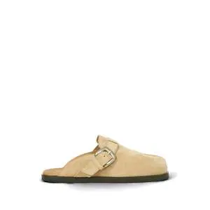 MAISON MARGIELA Suede Tabi Mules - Cream