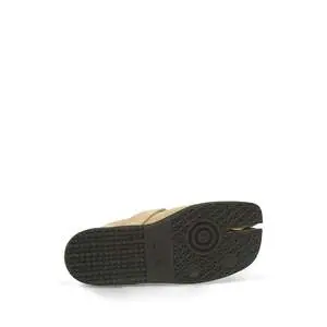 MAISON MARGIELA Suede Tabi Mules - Cream
