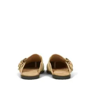 MAISON MARGIELA Suede Tabi Mules - Cream