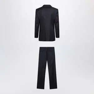 TOM FORD Navy Double-breasted Wool Suit