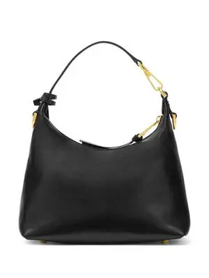 Versace Tag Leather Hobo Bag - Multicolor