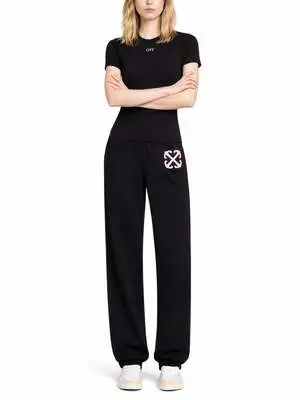 Off-White Basic T-shirt With Logo - Black