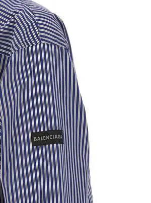 Balenciaga Striped Shirt - Blue