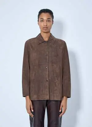 Max Mara Suede Shirt Jacket