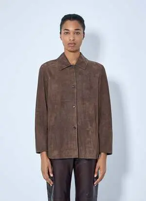 Max Mara Suede Shirt Jacket - Brown