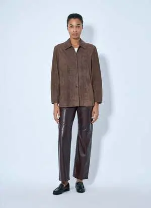 Max Mara Suede Shirt Jacket - Brown