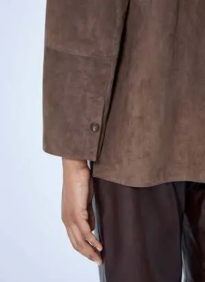 Max Mara Suede Shirt Jacket - Brown