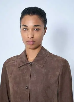 Max Mara Suede Shirt Jacket - Brown