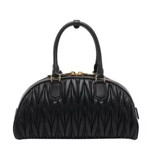 Miu Miu Matelasse' Arcadie Shoulder Bag - Black