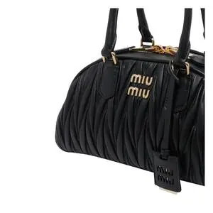 Miu Miu Matelasse' Arcadie Shoulder Bag - Black