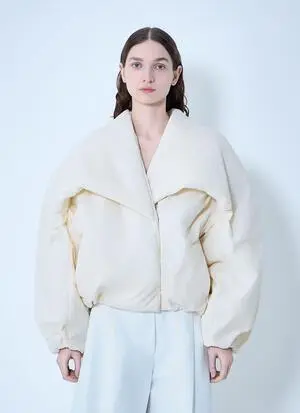 Jacquemus The Châle Bomber Jacket - White