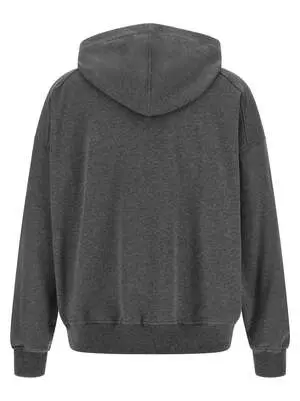 Brunello Cucinelli Shiny Trims' Hoodie - Gray