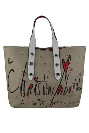 CHRISTIAN LOUBOUTIN Frangibus Tote Bag - Cream