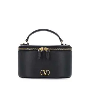 Valentino Garavani Vlogo Signature Mini Vanity Bag - Black