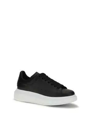 Alexander McQueen Leather Sneakers - Black