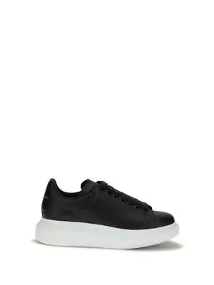 Alexander McQueen Leather Sneakers - Black
